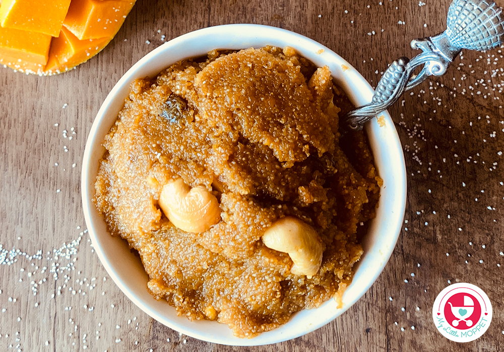 Mango kesari recipe- மாம்பழ ரவா கேசரி